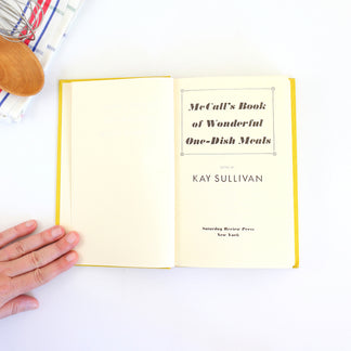Vintage Yellow & Orange Cookbook Collection / Colorful Vintage Book St ...