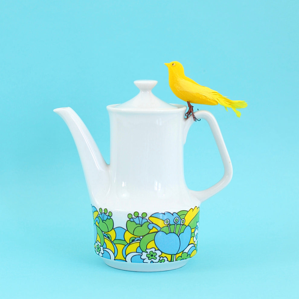 SOLD - Mid Century Mod Flower Teapot – Wise Apple Vintage