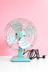 SOLD - Mid Century Modern Aqua Blue Electric Fan / Vintage Wizard Fan ...