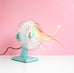 SOLD - Mid Century Modern Aqua Blue Electric Fan / Vintage Wizard Fan ...