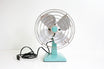 SOLD - Mid Century Modern Aqua Blue Electric Fan / Vintage Wizard Fan ...