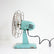 SOLD - Mid Century Modern Aqua Blue Electric Fan / Vintage Wizard Fan ...