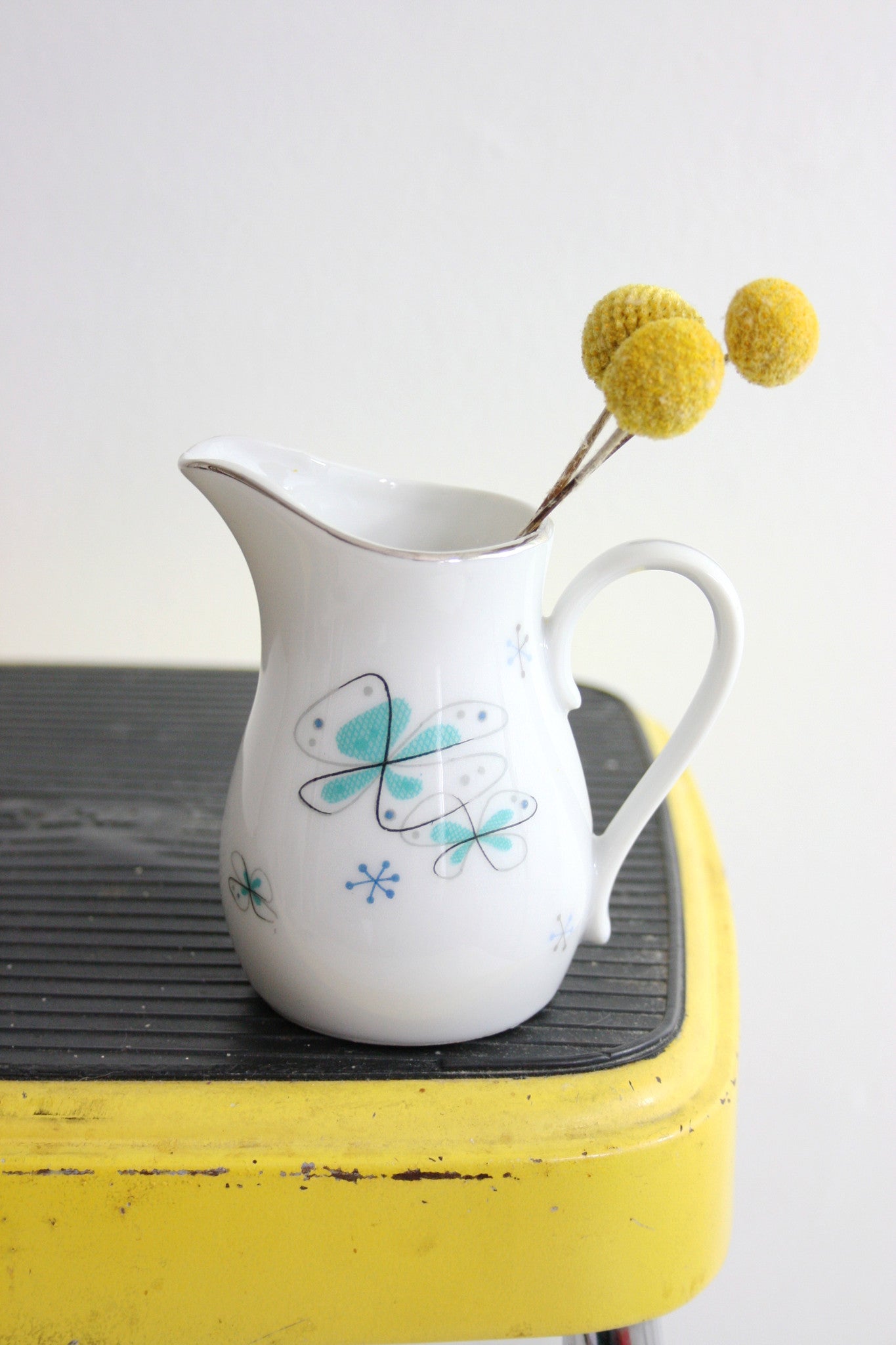 SOLD - Mid Century Modern Atomic Starburst Cream Pitcher by Shafford ...