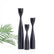 SOLD - Danish Modern Black Turned Wood Candlesticks – Wise Apple Vintage