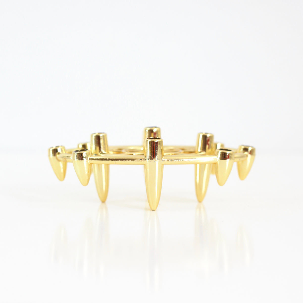 SOLD - Mid Century Modern Gold Atomic Tiny Taper Candle Holder – Wise ...