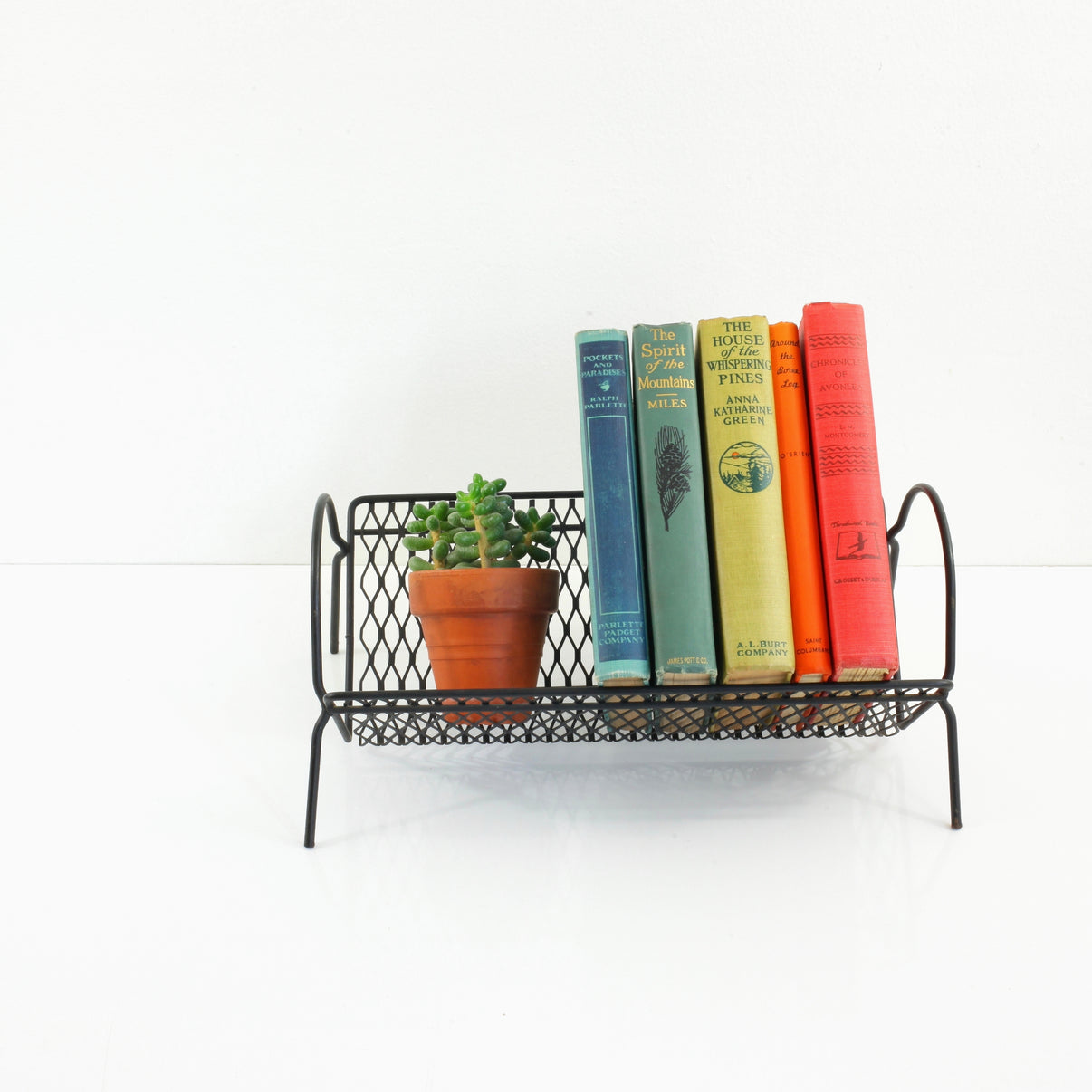 SOLD - Mid Century Metal Book Rack – Wise Apple Vintage