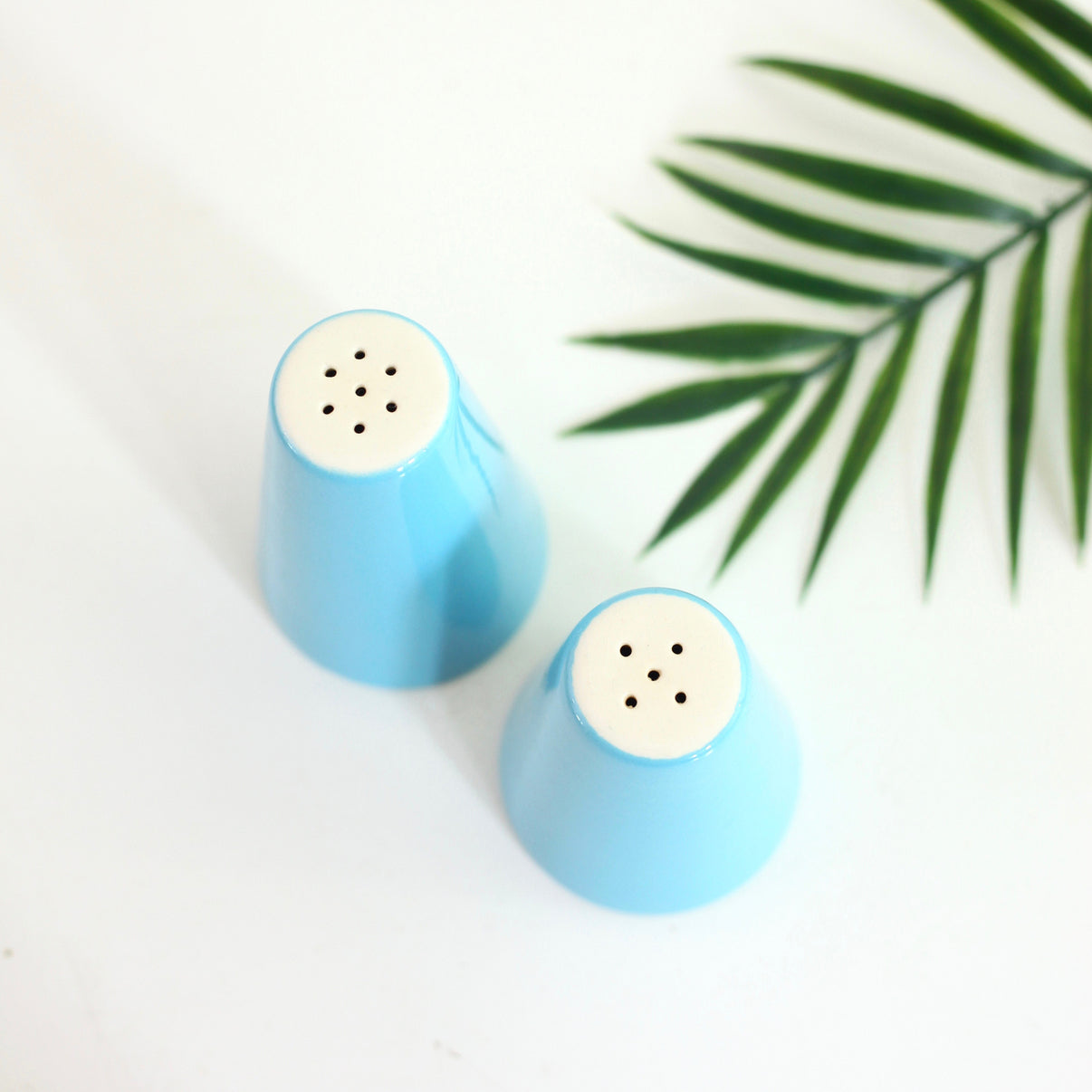 SOLD - Mid Century Aqua Blue Swiss Alpine Salt and Pepper Shakers ...