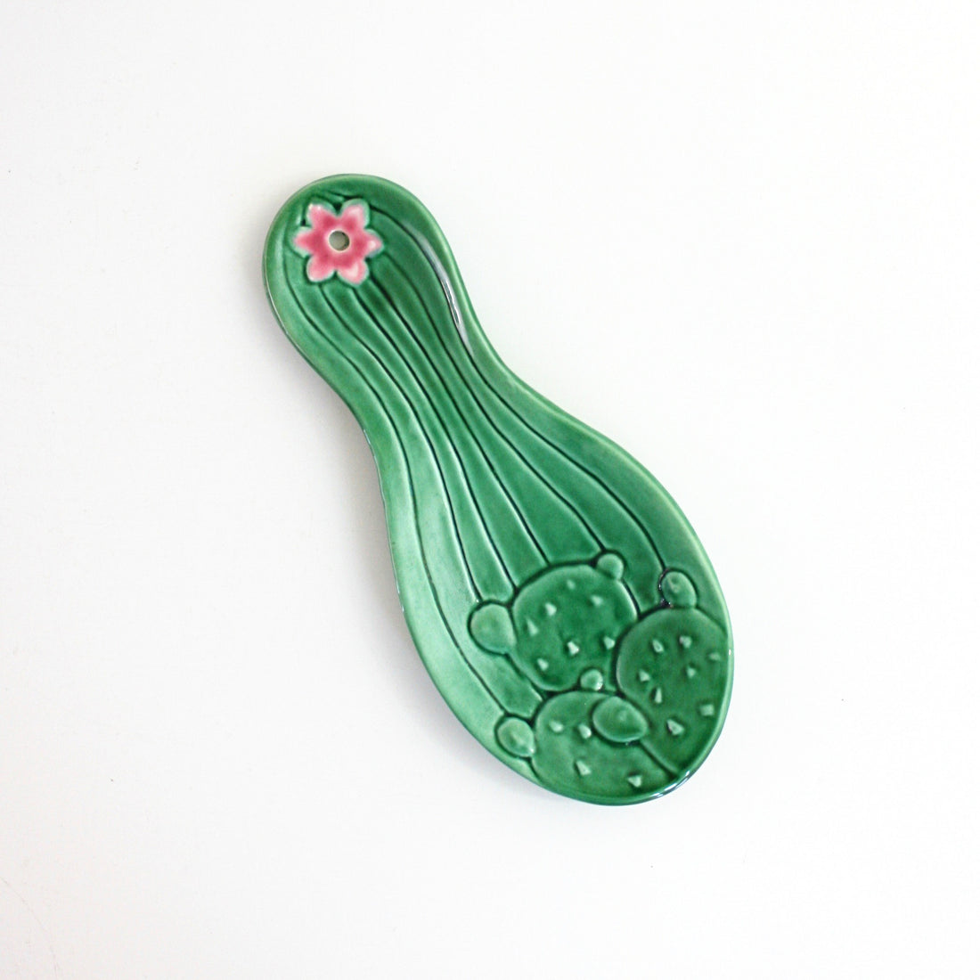 SOLD - Vintage Ceramic Cactus Spoon Rest – Wise Apple Vintage