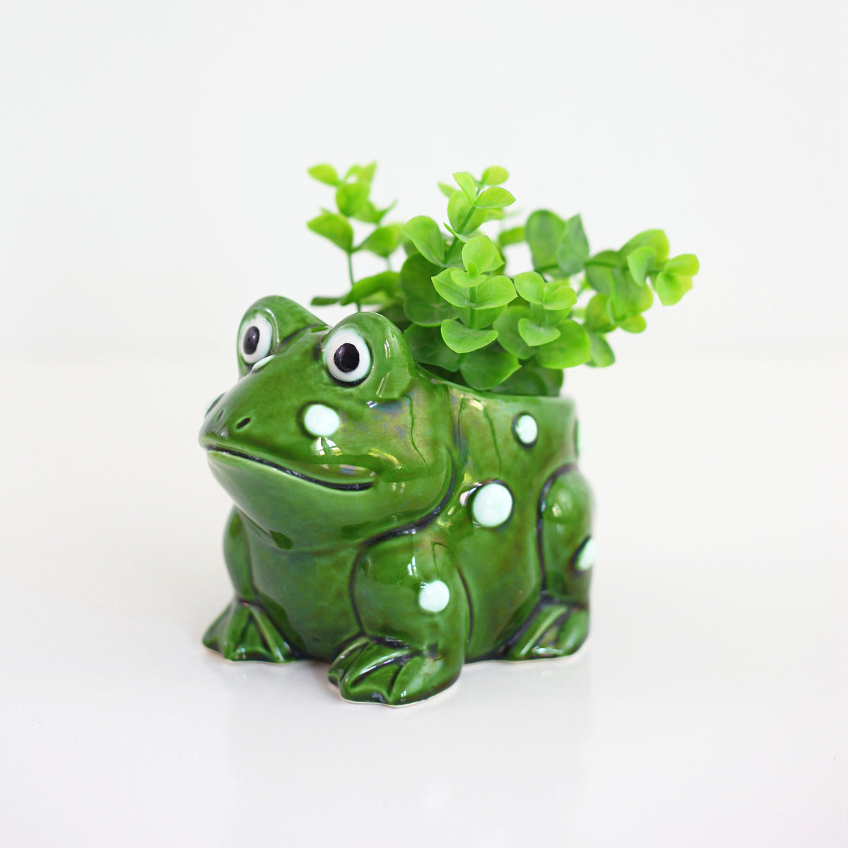 SOLD - Vintage Ceramic Frog Planter – Wise Apple Vintage