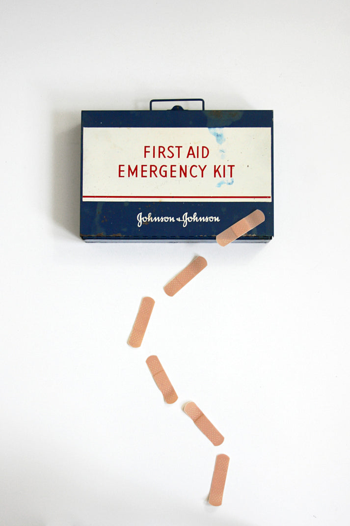 SOLD - Vintage Johnson & Johnson First Aid Emergency Kit – Wise Apple ...