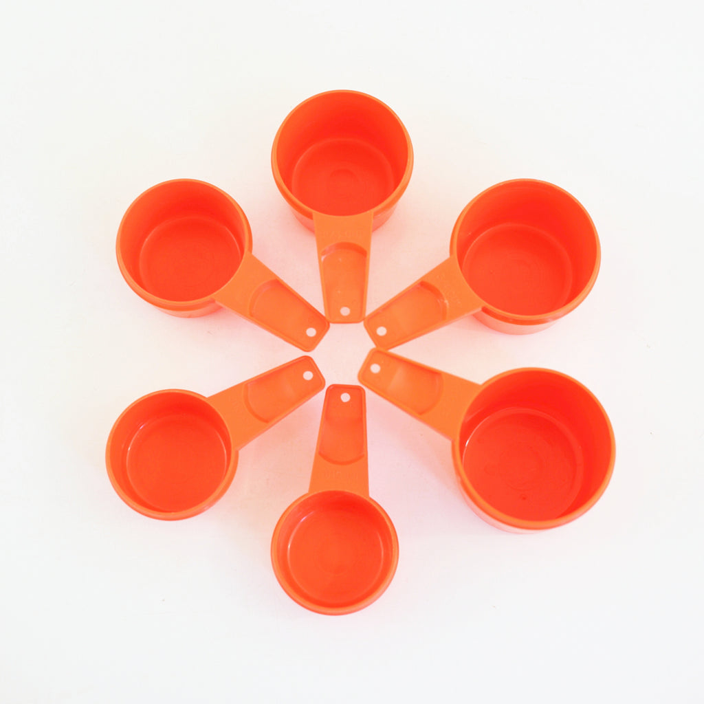 SOLD - Vintage Orange Tupperware Measuring Cups Set – Wise Apple Vintage