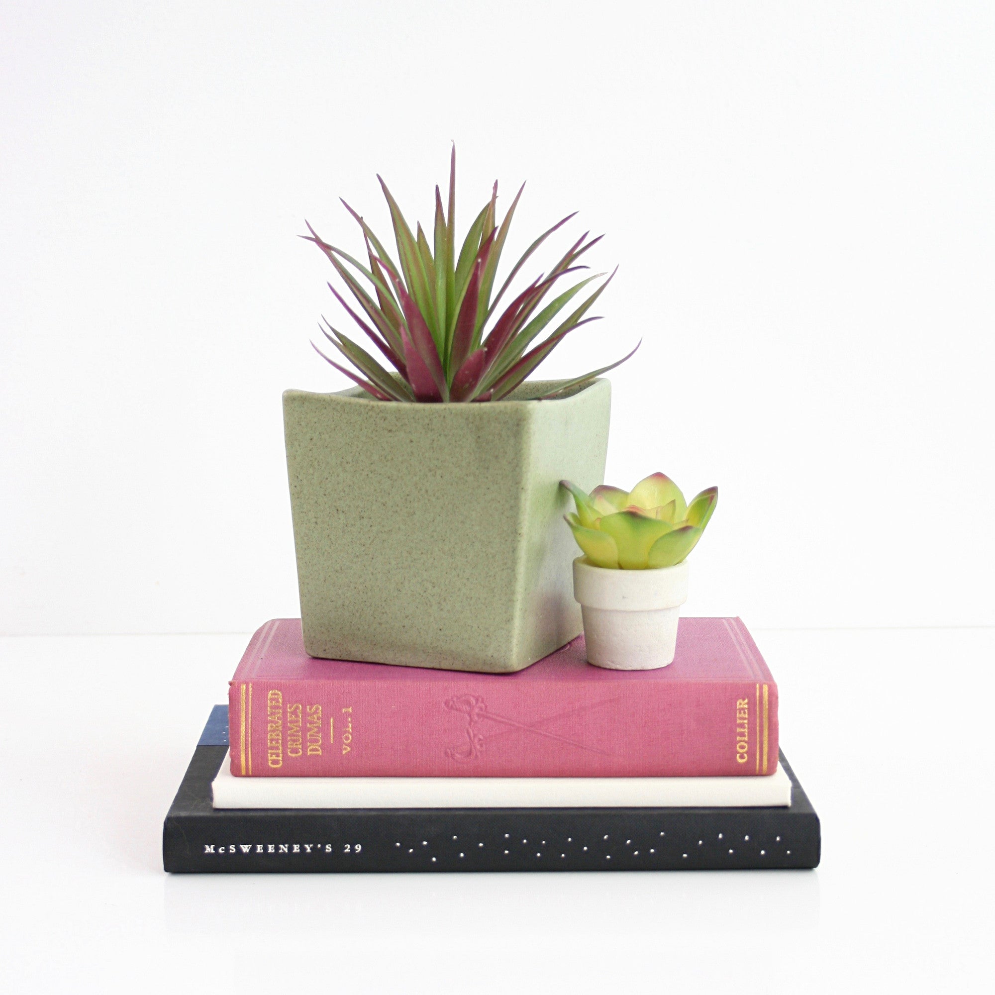 SOLD - Mid Century Modern Sage Green Haeger Planter – Wise Apple Vintage