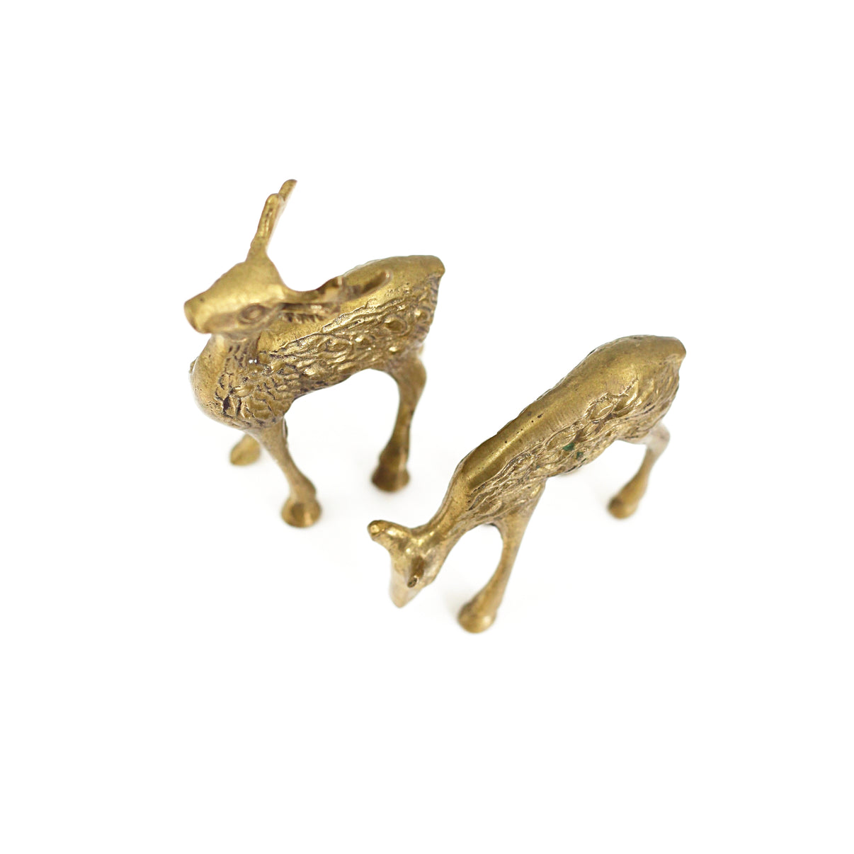 SOLD - Vintage Brass Deer Pair – Wise Apple Vintage