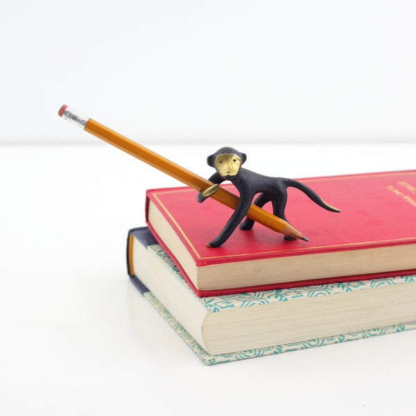 SOLD - Rare Mid Century Monkey Pen Holder by Walter Bosse – Wise Apple ...