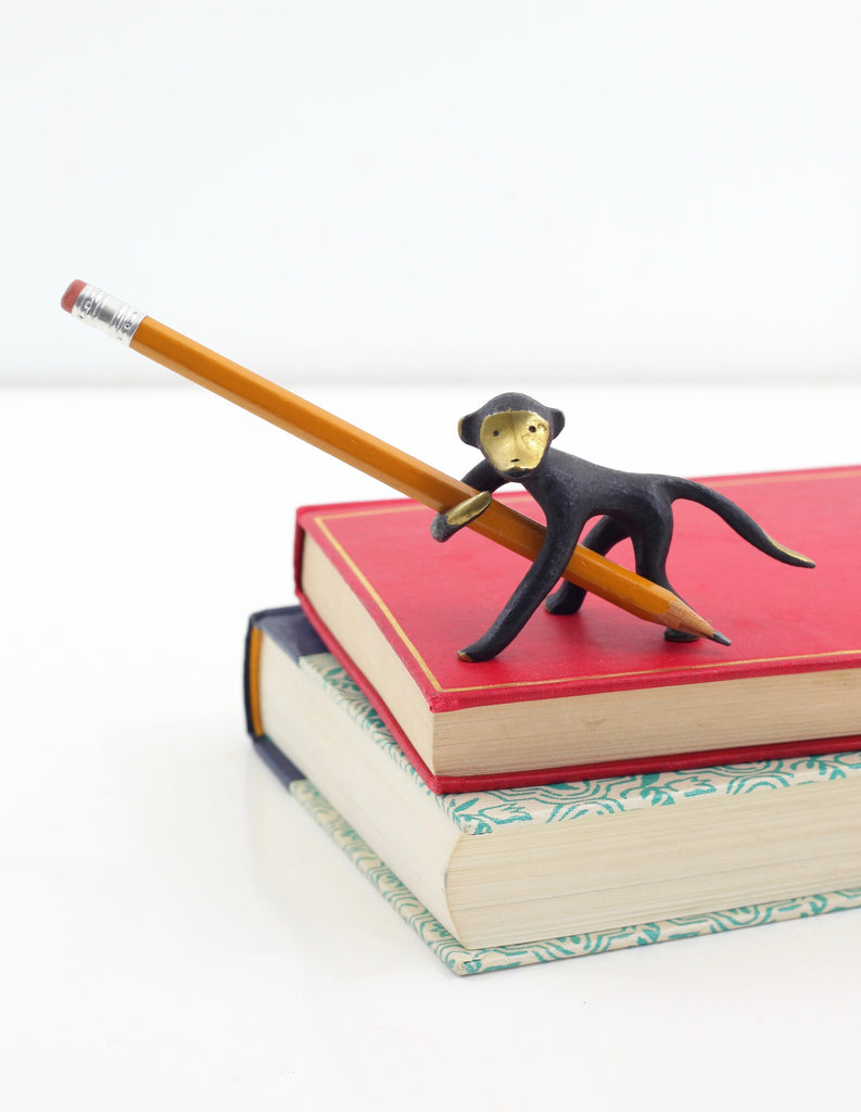 SOLD - Rare Mid Century Monkey Pen Holder by Walter Bosse – Wise Apple ...