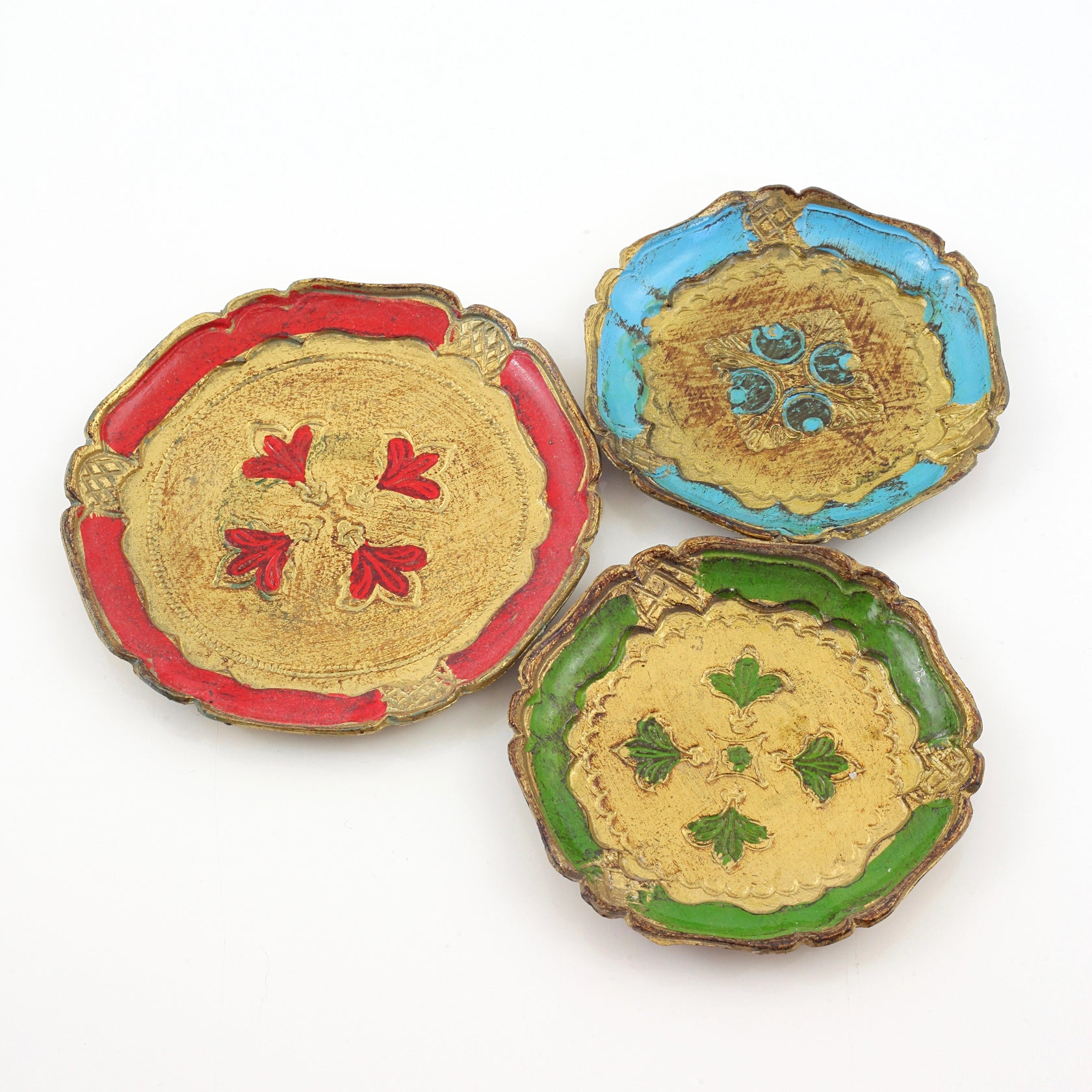 SOLD - Vintage Italian Florentine Coasters Set – Wise Apple Vintage