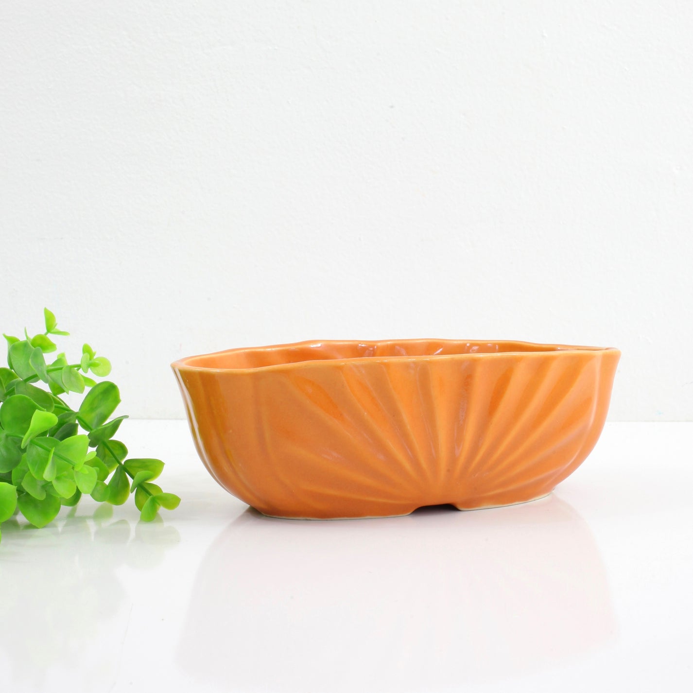 SOLD - Vintage Orange Sunburst USA Pottery Planter – Wise Apple Vintage