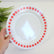 SOLD - Vintage Pyrex Friendship Red & White Flower Plate – Wise Apple ...