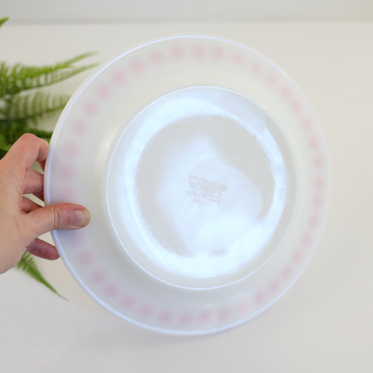 SOLD - Vintage Pyrex Friendship Red & White Flower Plate – Wise Apple ...