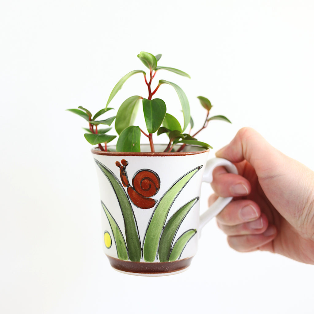 SOLD - Vintage Hand Painted Snail Mug – Wise Apple Vintage