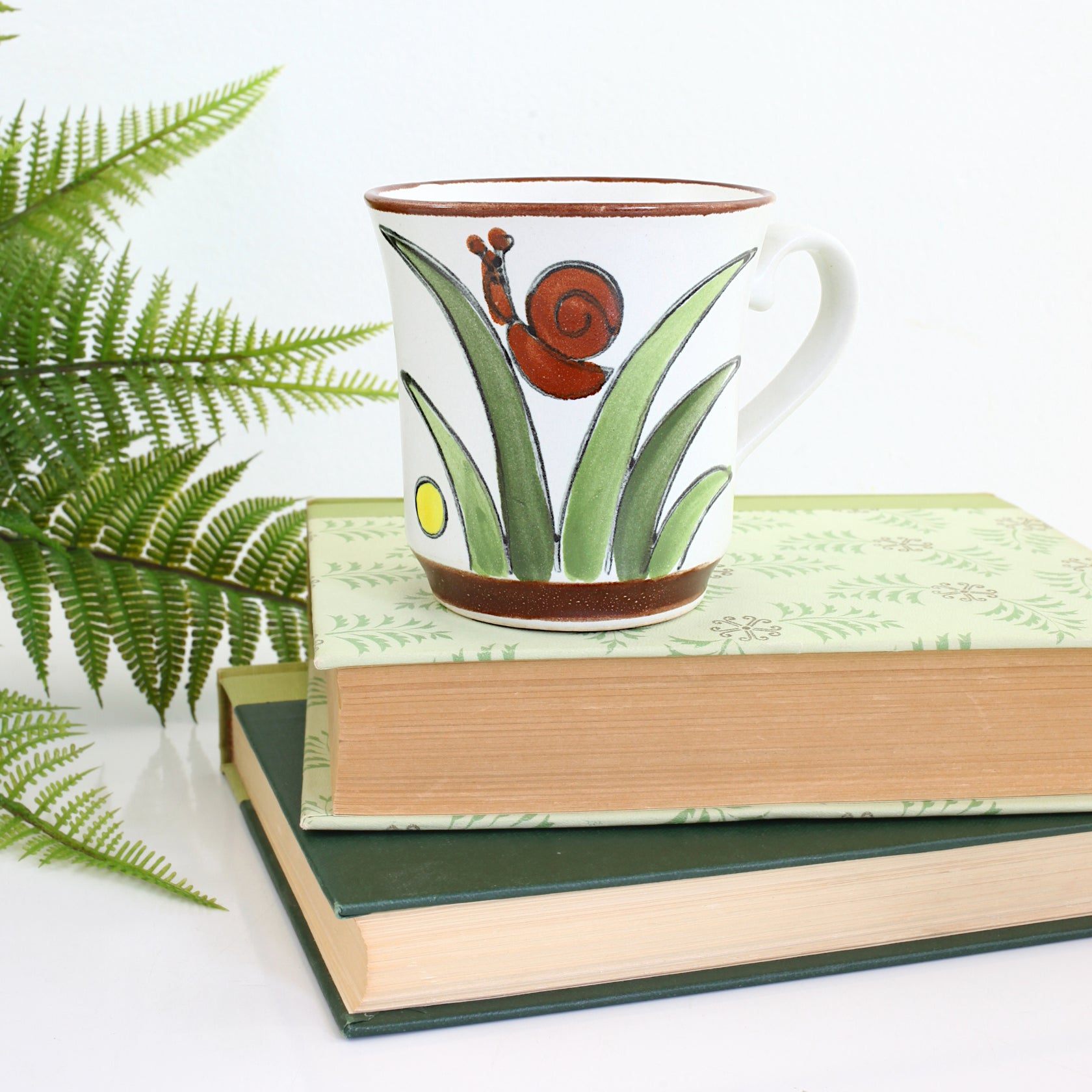 SOLD - Vintage Hand Painted Snail Mug – Wise Apple Vintage