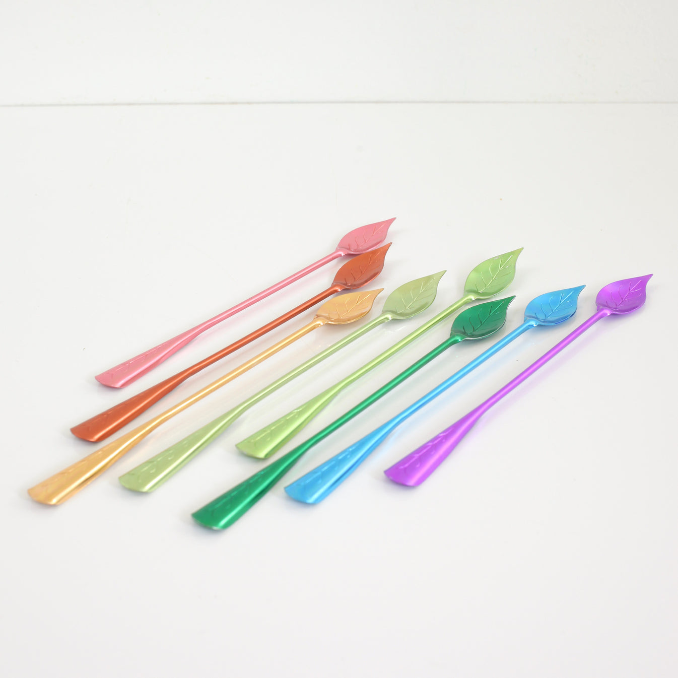 SOLD - Vintage Tallstirs Anodized Aluminum Leaf Drink Stirrers – Wise ...